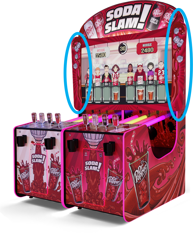 Soda Slam - Left or Right Display Trim 1/8" (.0125") - WJ Crafting